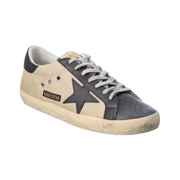 Golden Goose | Shoes | Golden Goose Superstar Leather Mesh Sneaker ...